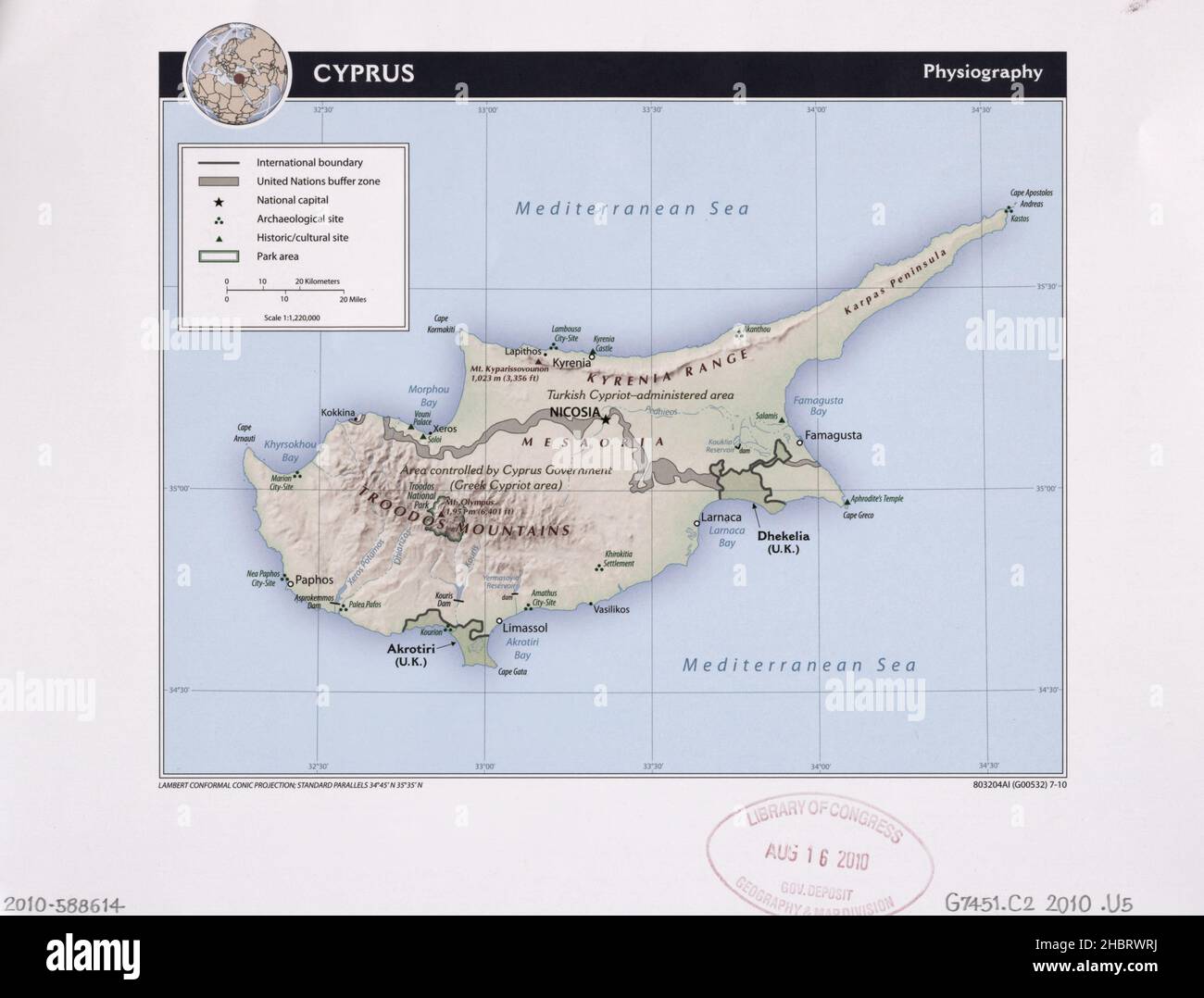 Mappa di cipro immagini e fotografie stock ad alta risoluzione - Alamy
