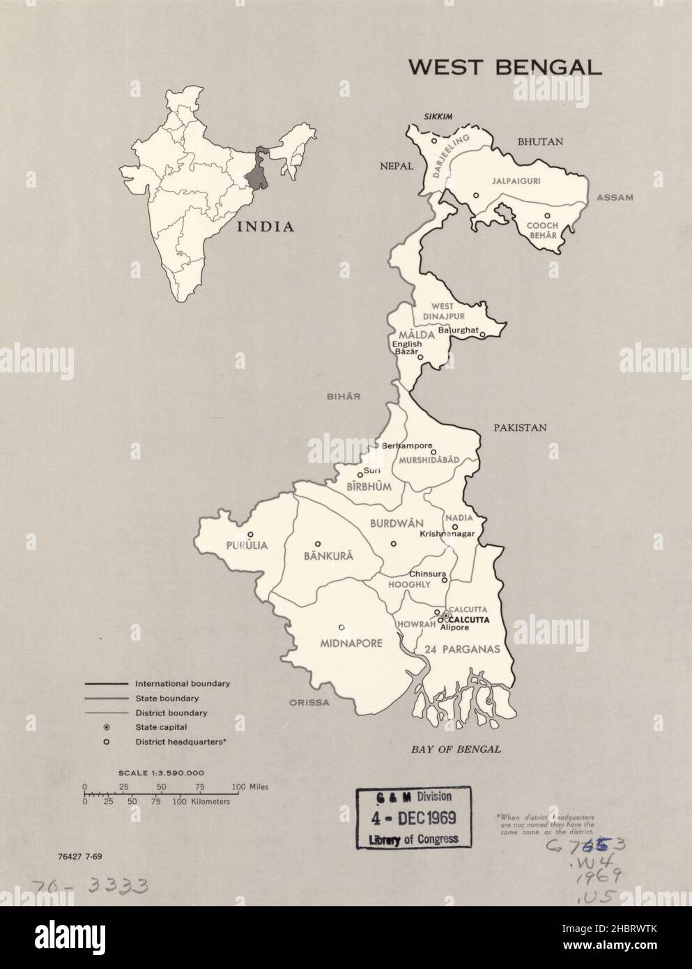 Mappa del bengala occidentale immagini e fotografie stock ad alta ...