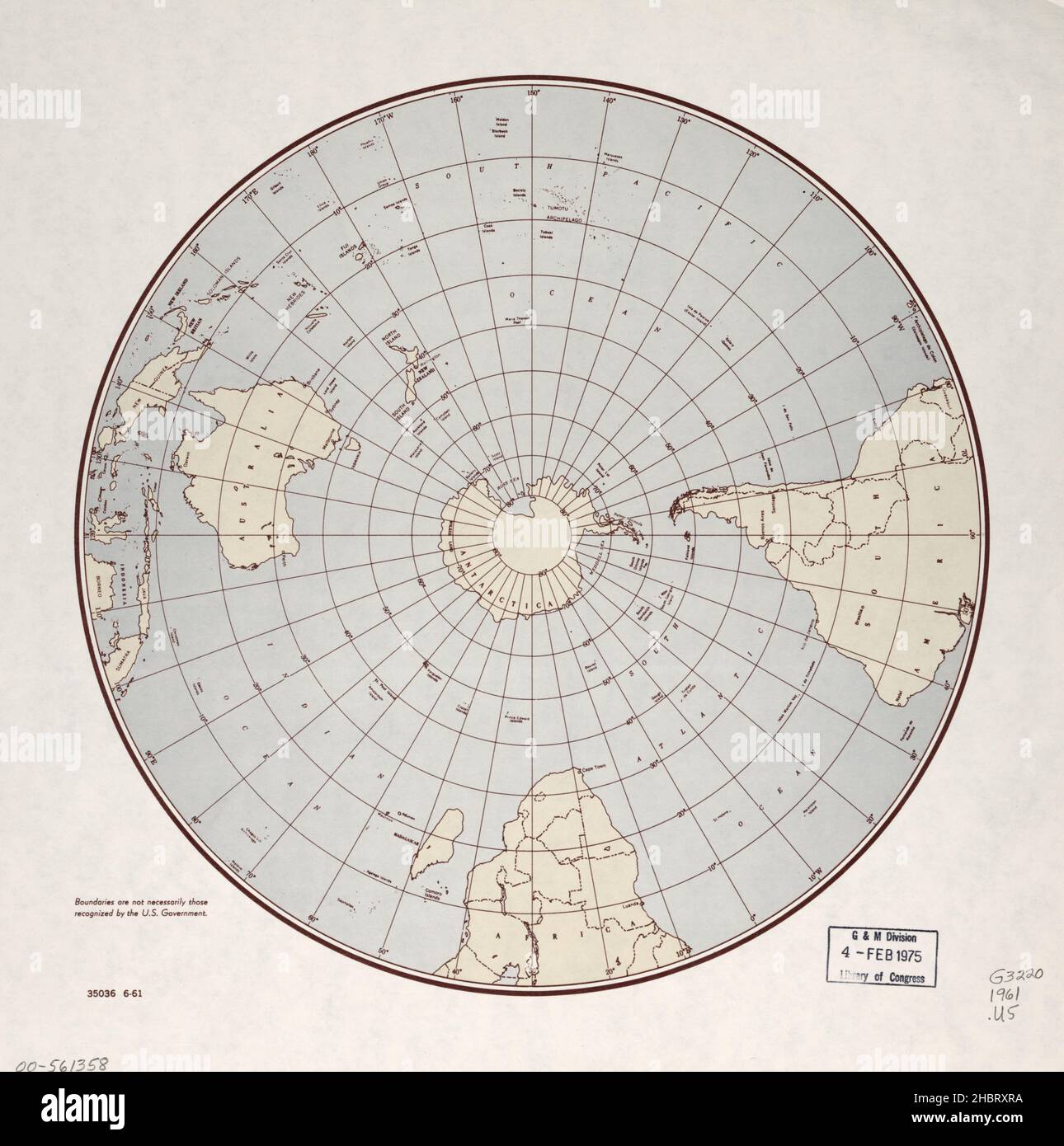 Mappa dell'emisfero australe immagini e fotografie stock ad alta ...