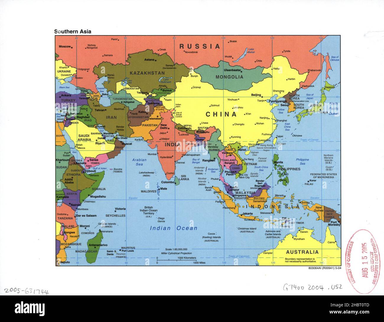 Mappa di asia meridionale immagini e fotografie stock ad alta ...