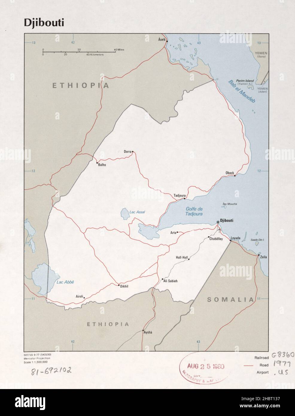 Mappa storica di gibuti immagini e fotografie stock ad alta risoluzione ...
