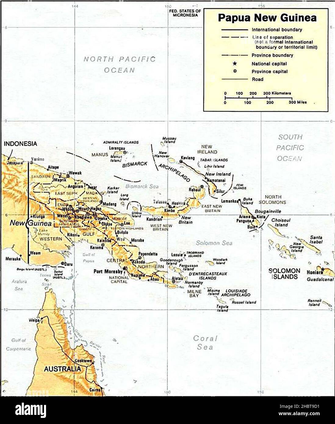 Mappa di papua nuovo immagini e fotografie stock ad alta risoluzione ...