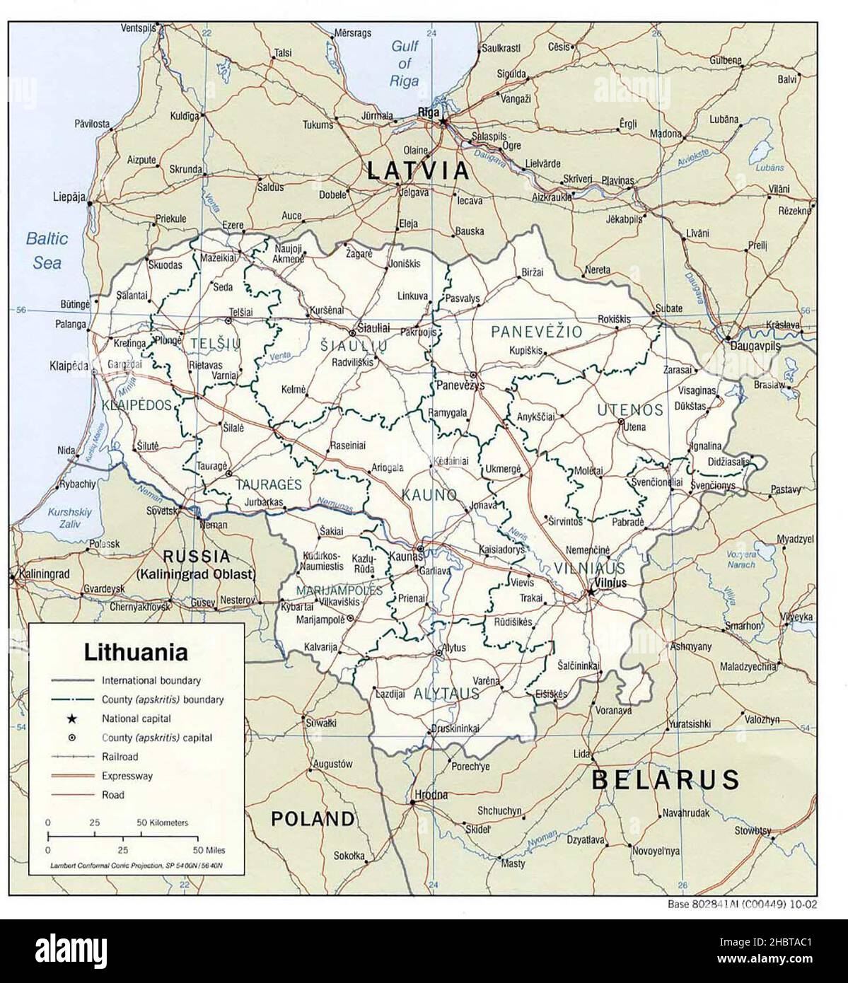 Lithuania maps immagini e fotografie stock ad alta risoluzione - Alamy