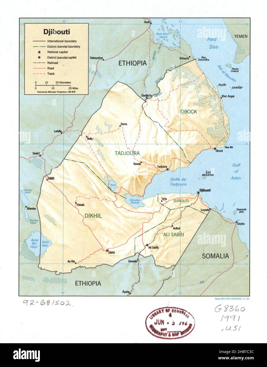 Mappa storica di gibuti immagini e fotografie stock ad alta risoluzione ...
