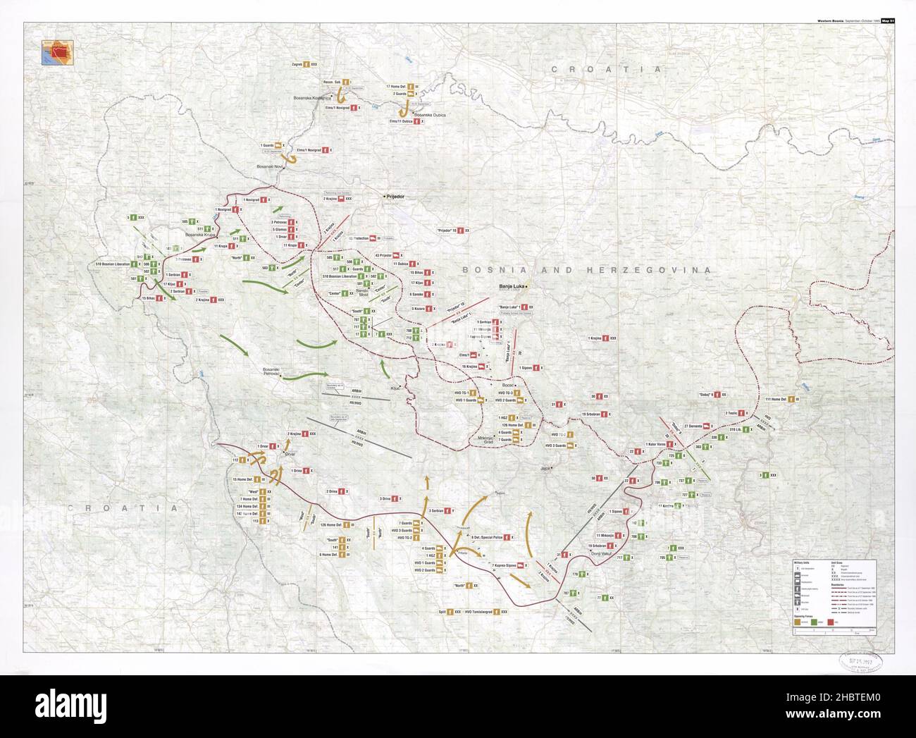 Mappa militare della guerra dei balcani immagini e fotografie stock ad ...