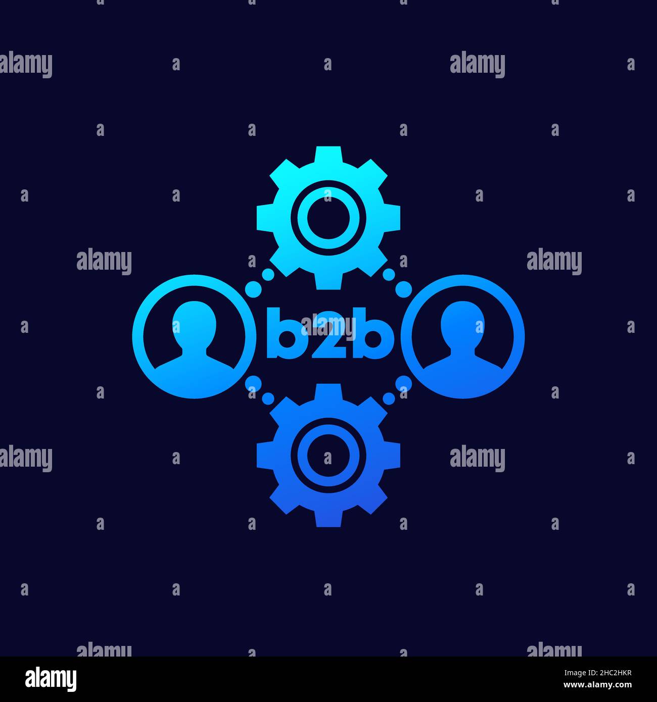 B2b icon Immagini Vettoriali Stock - Alamy
