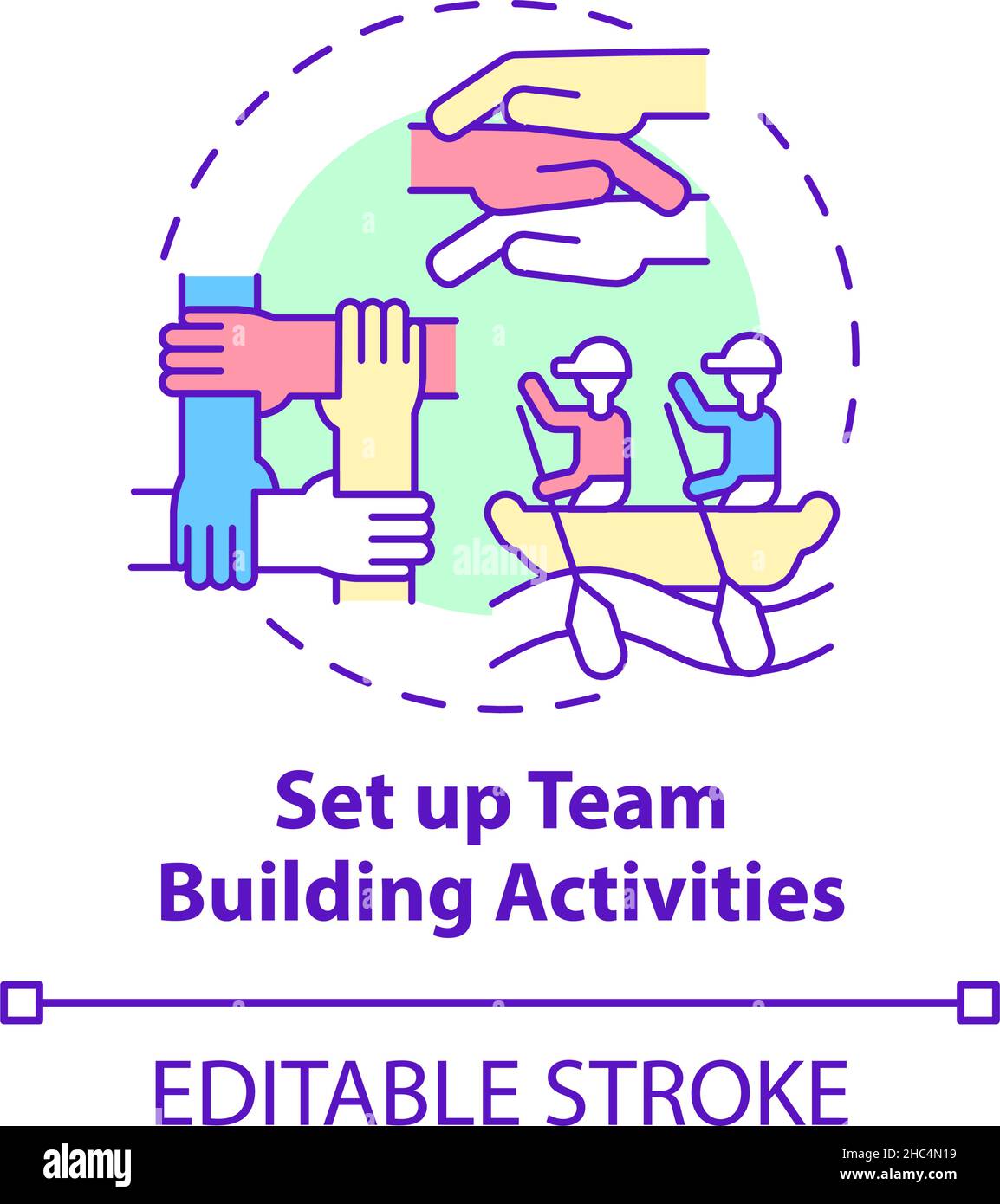 Team building activities Immagini Vettoriali Stock - Alamy