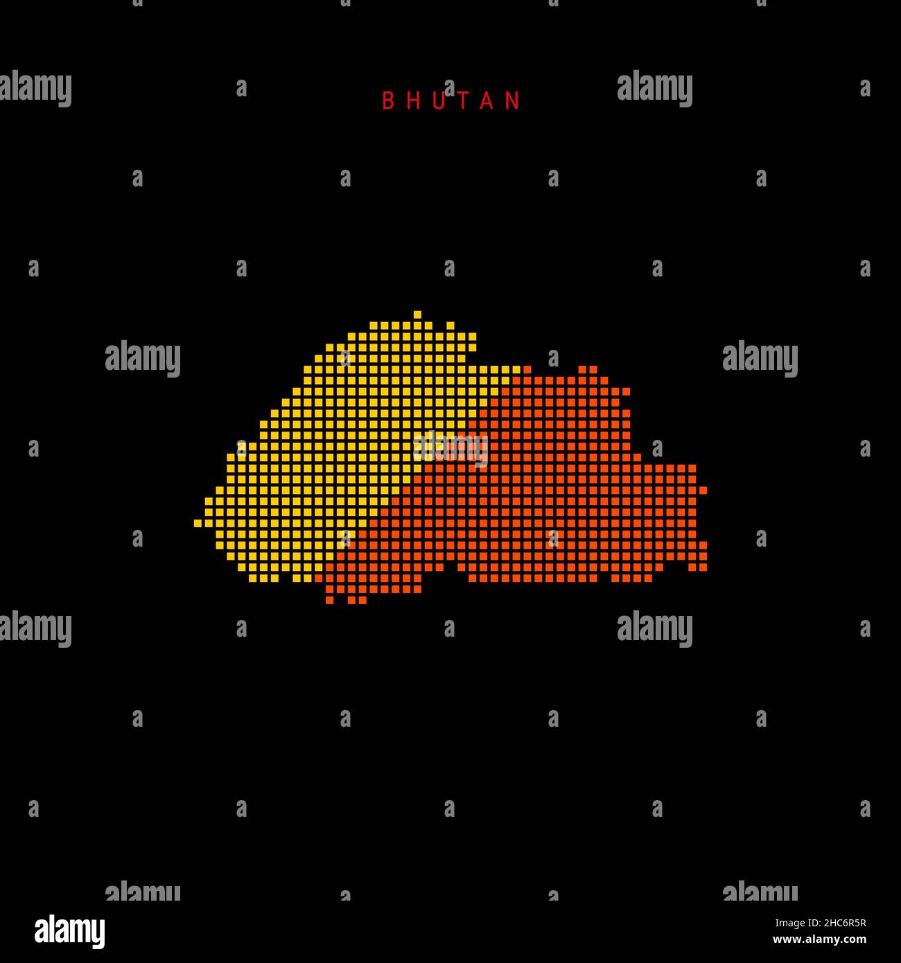 Mappa punteggiata bhutan immagini e fotografie stock ad alta ...
