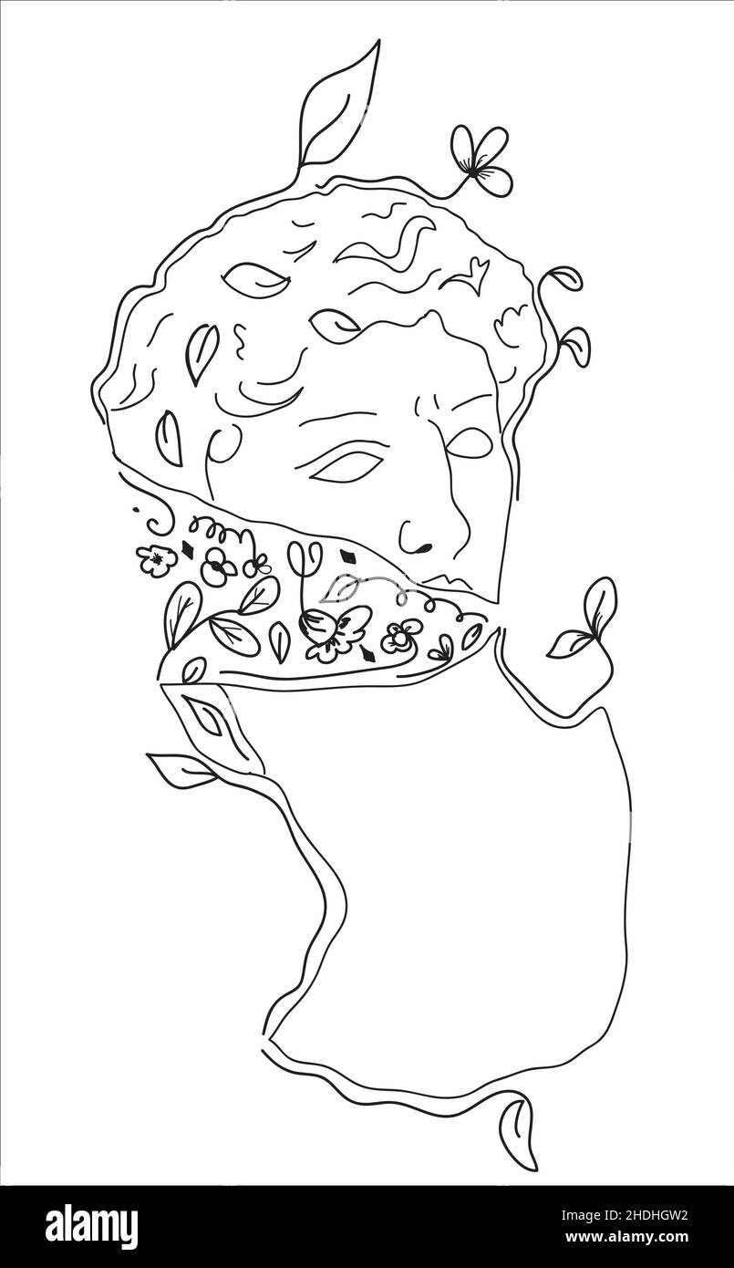 Scultura sculture statua di pietra Immagini Vettoriali Stock - Alamy