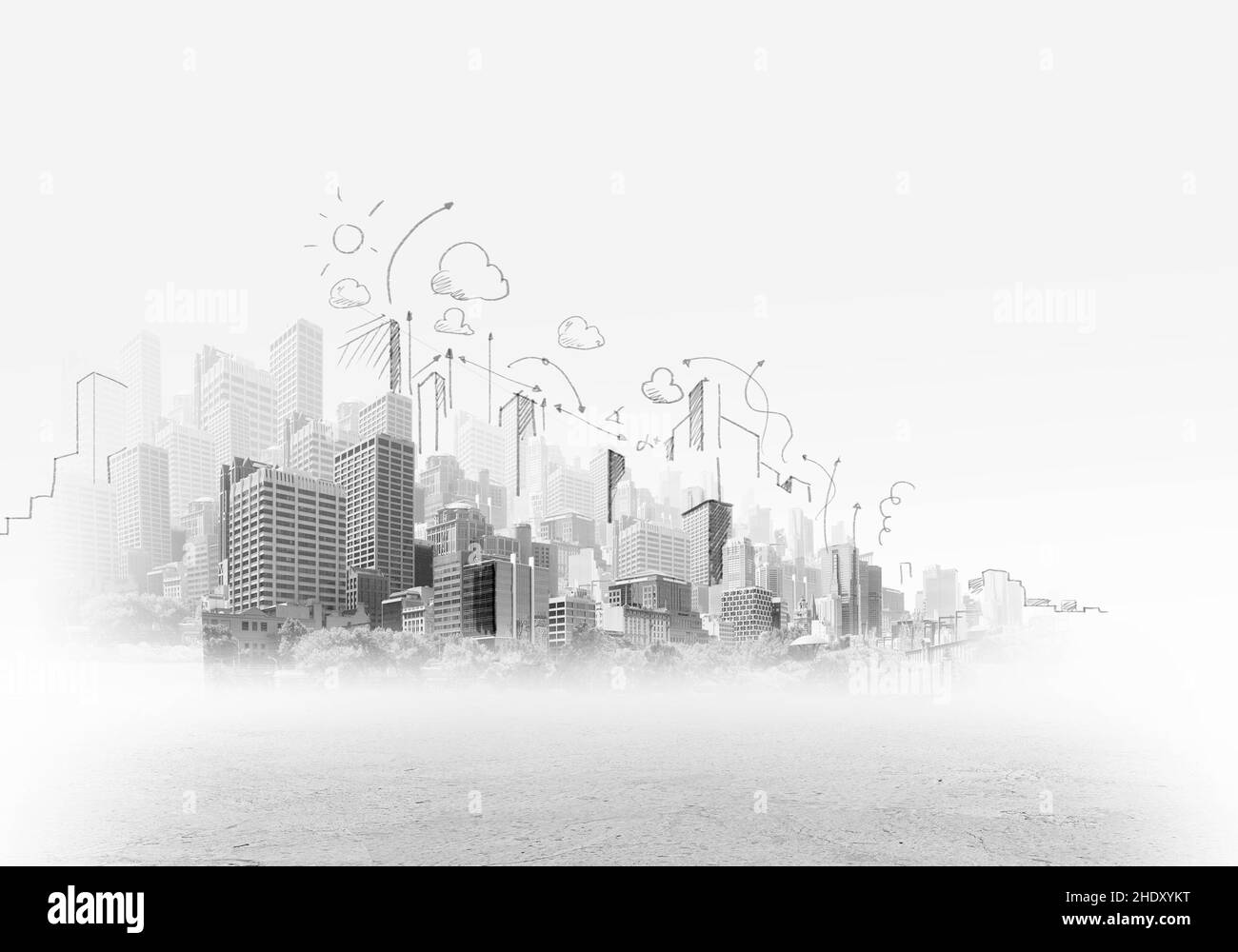 Pianificazione edile della città Foto e Immagini Stock in Bianco e Nero - Alamy