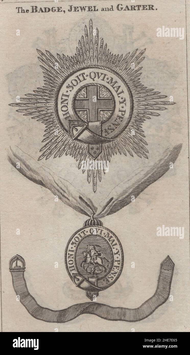 Honi soit qui mal y pense immagini e fotografie stock ad alta ...