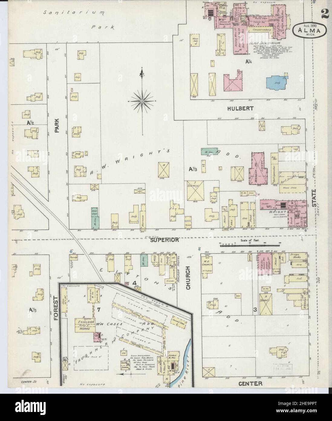 Mappa di alma michigan immagini e fotografie stock ad alta risoluzione ...