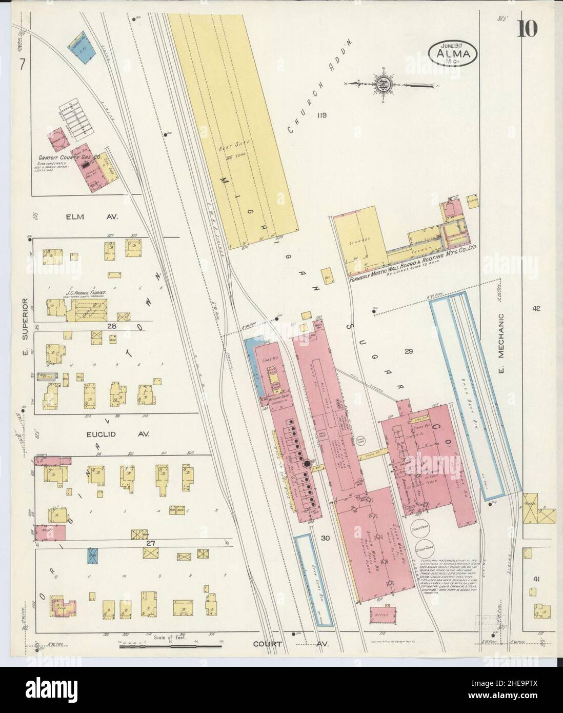 Mappa di alma michigan immagini e fotografie stock ad alta risoluzione ...