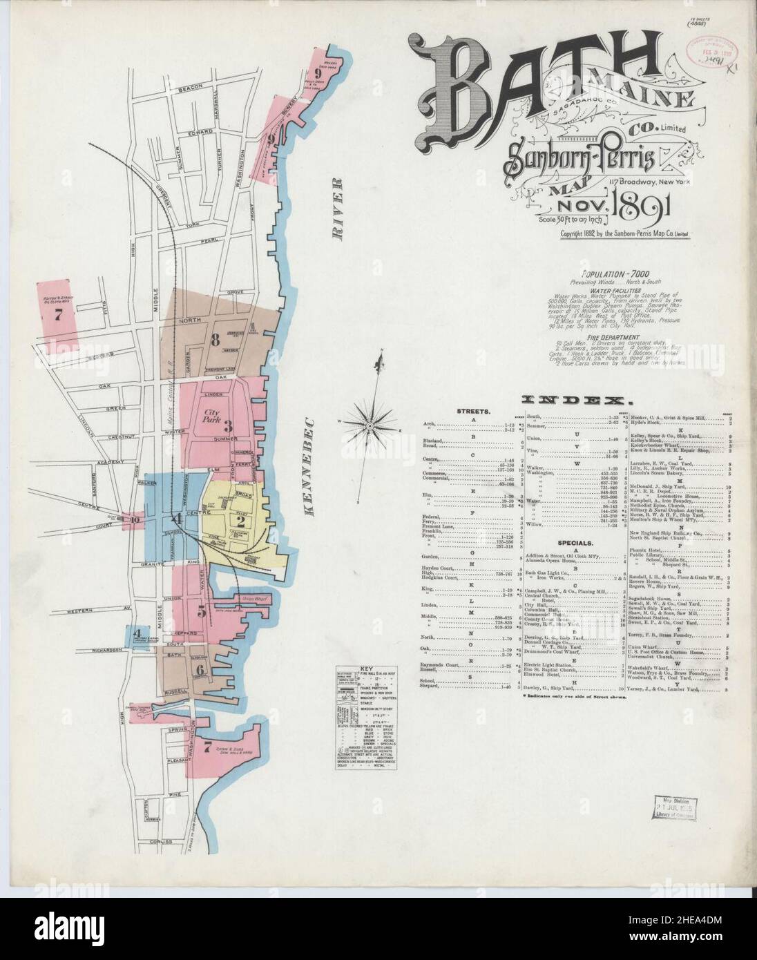 Mappa di bath maine immagini e fotografie stock ad alta risoluzione - Alamy