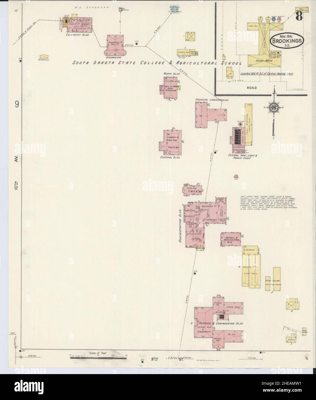Brookings south dakota mappa immagini e fotografie stock ad alta ...