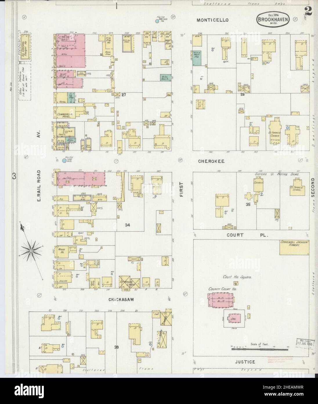 Mappa di brookhaven, mississippi immagini e fotografie stock ad alta ...