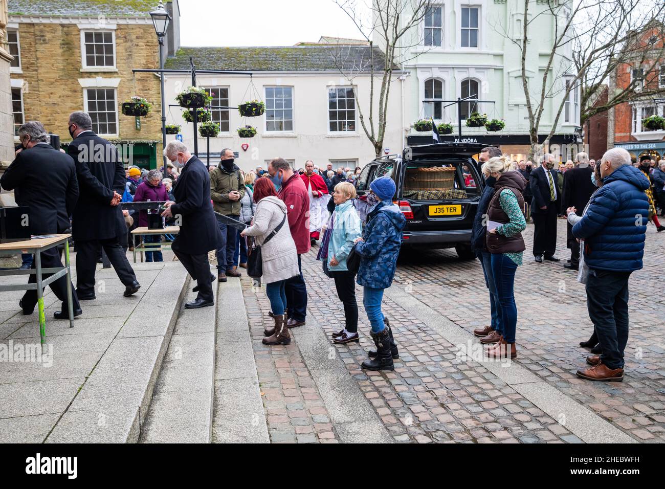 L'addio finale di Jethro si è svolto nella Cattedrale di Truro, a Truro ...