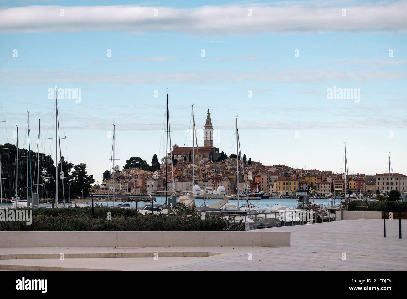 Rovigno, Croazia-6th gennaio 2022: Bella città di Rovigno e la sua ...