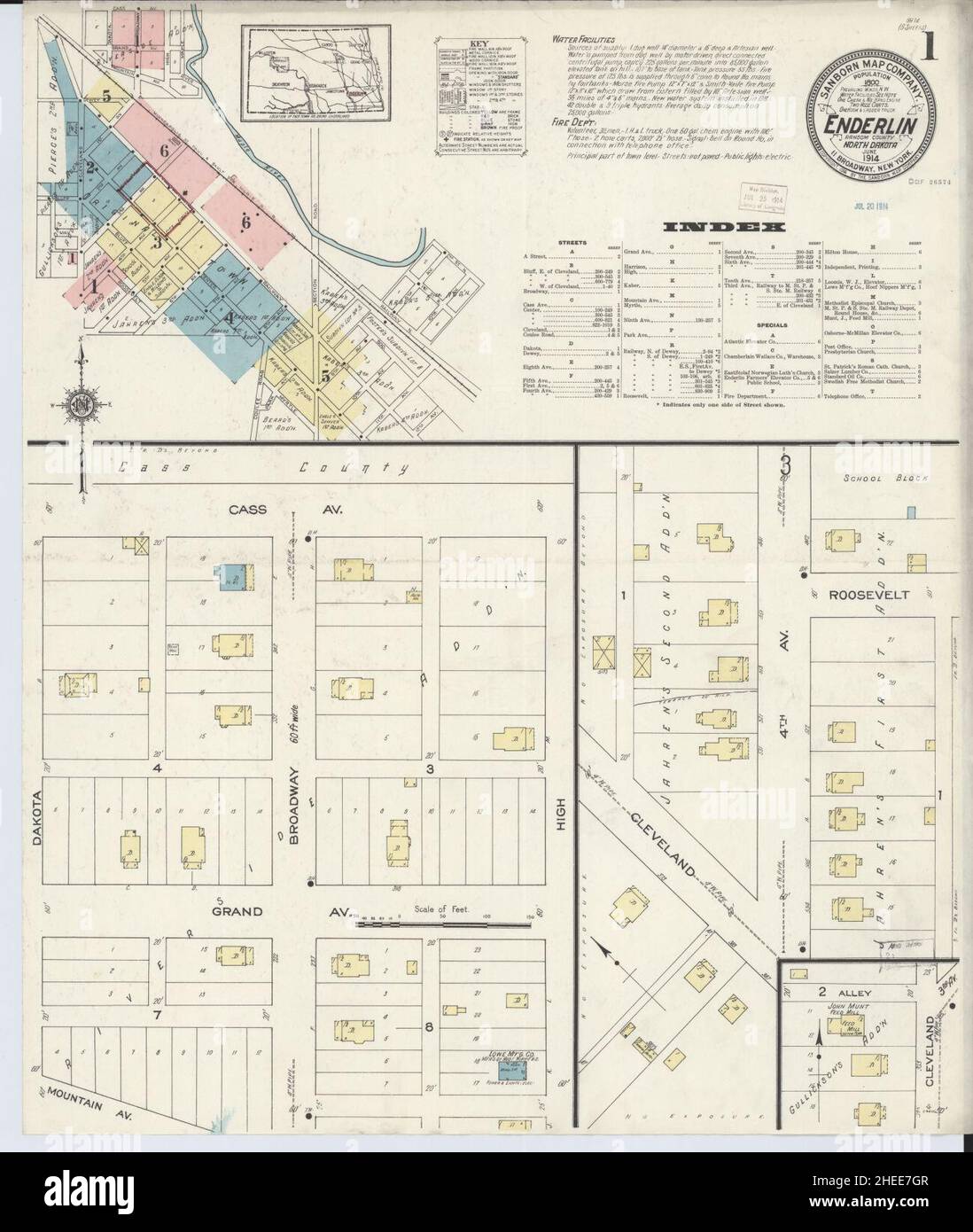 Enderlin mappa del dakota del nord immagini e fotografie stock ad alta ...