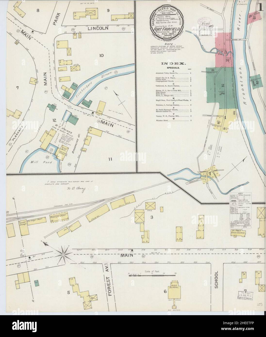 Mappa di fairfield, maine immagini e fotografie stock ad alta ...