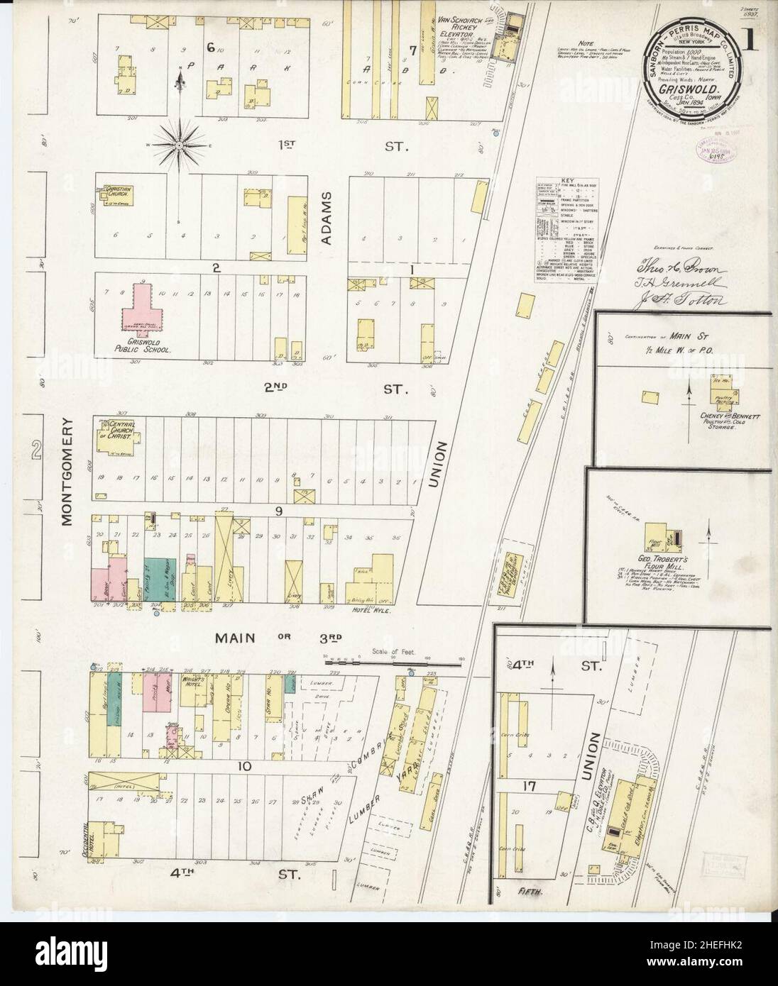 Mappa di griswold iowa immagini e fotografie stock ad alta risoluzione ...