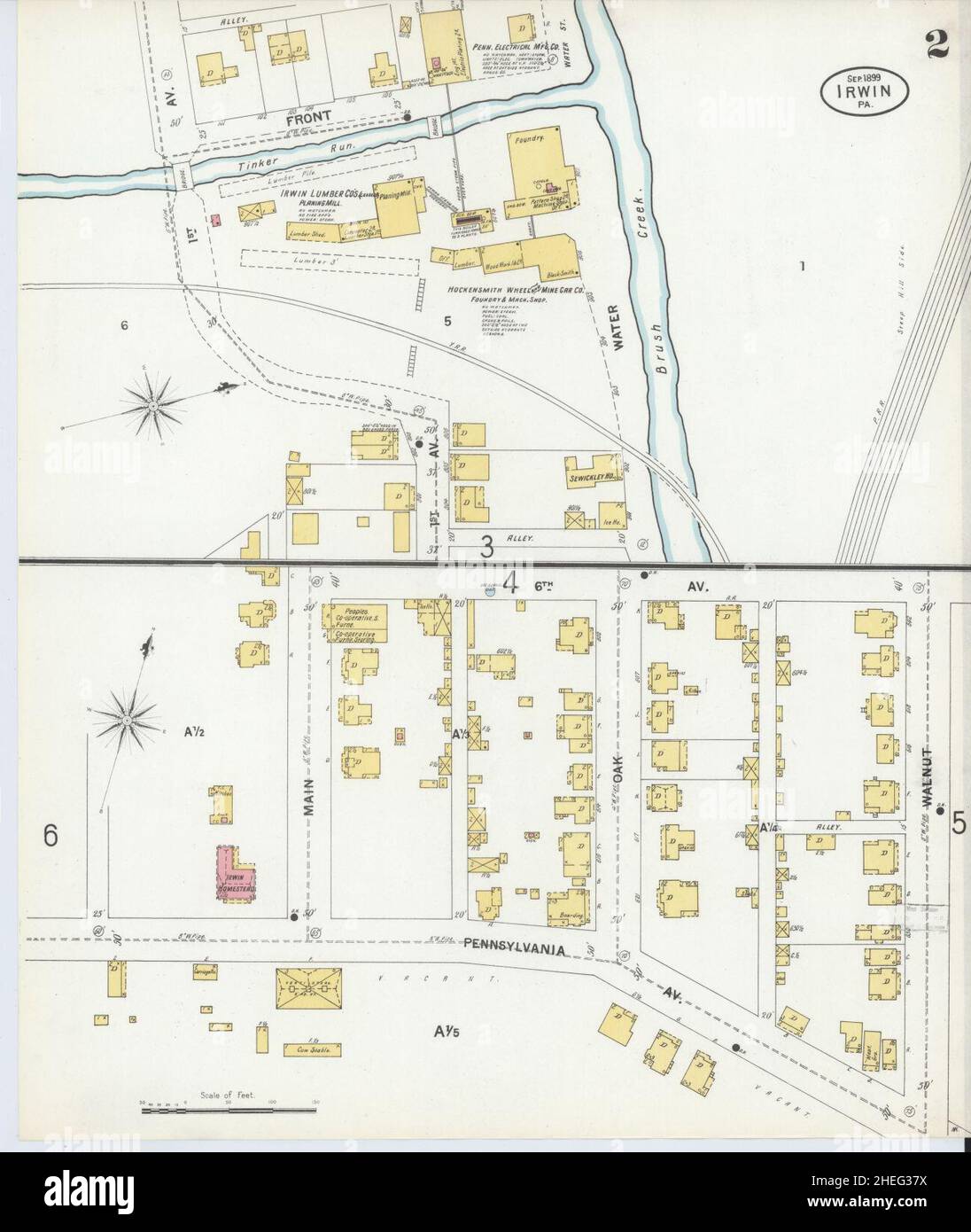 Mappa di irwin pennsylvania immagini e fotografie stock ad alta ...