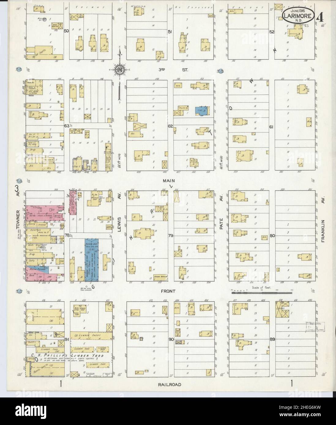 Mappa di larimore, dakota del nord immagini e fotografie stock ad alta ...