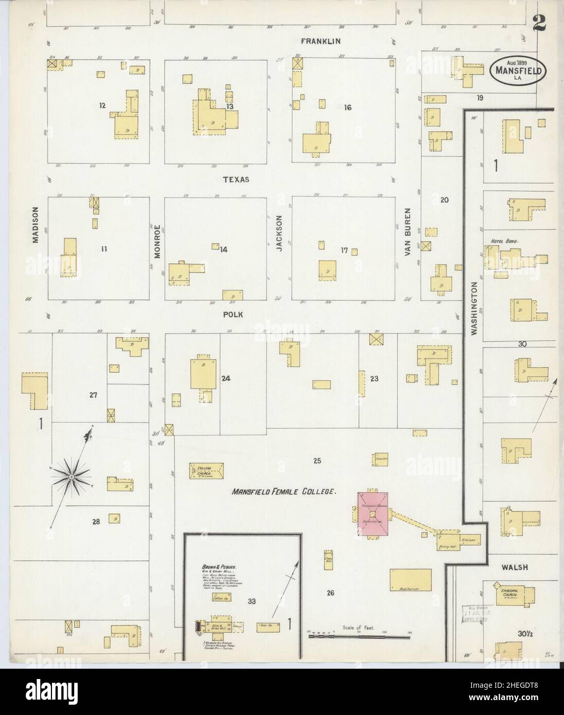 Mappa di mansfield louisiana immagini e fotografie stock ad alta ...