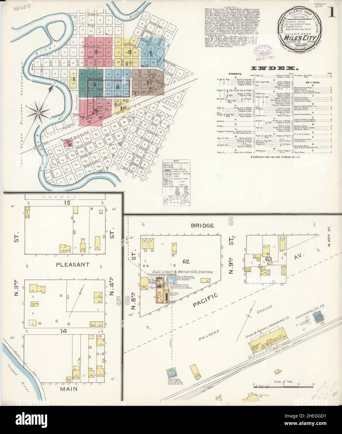 Mappa di miles city montana immagini e fotografie stock ad alta ...