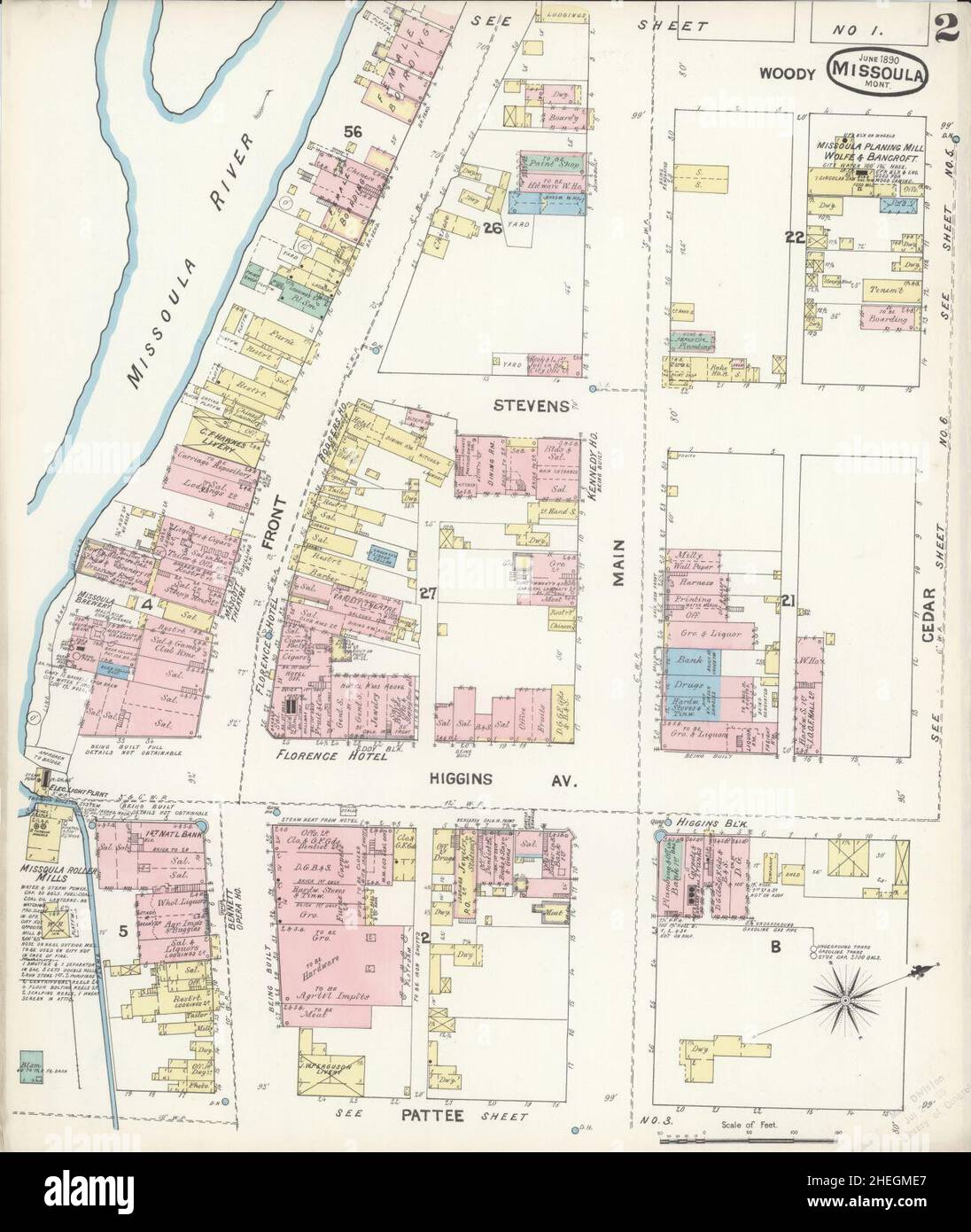 Mappa della missoula Immagini e Fotos Stock - Alamy