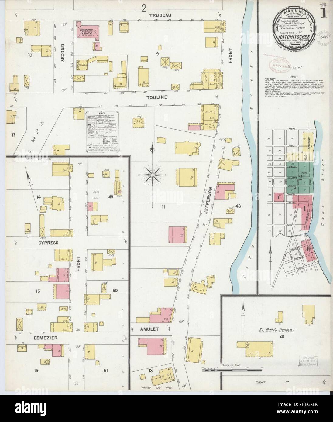 Mappa della louisiana natchitoches immagini e fotografie stock ad alta ...