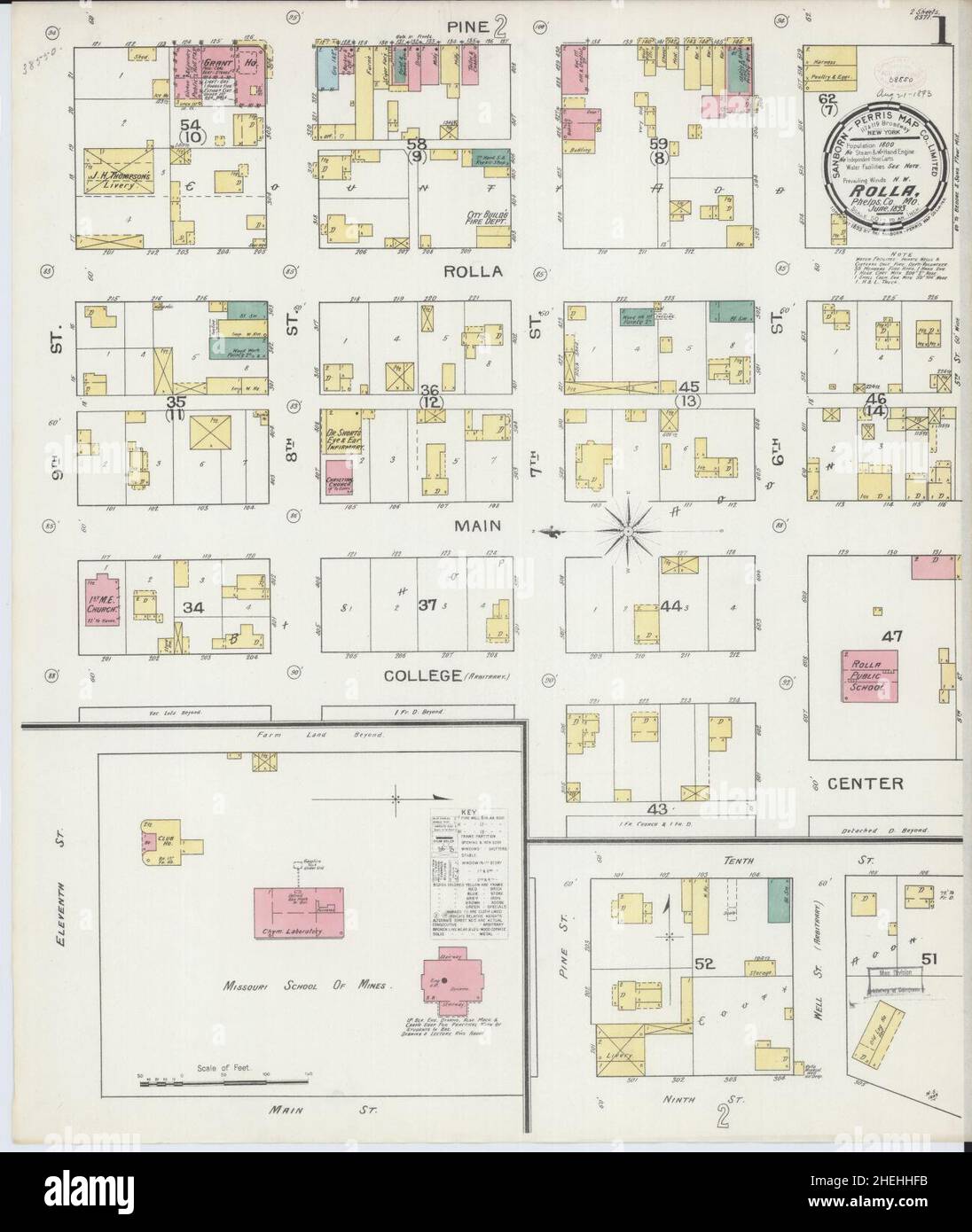 Mappa di rolla missouri immagini e fotografie stock ad alta risoluzione ...
