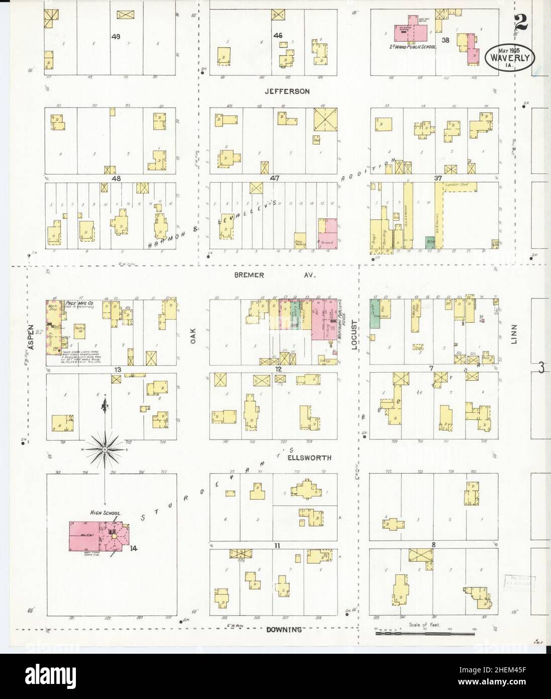 Waverly iowa mappa immagini e fotografie stock ad alta risoluzione - Alamy
