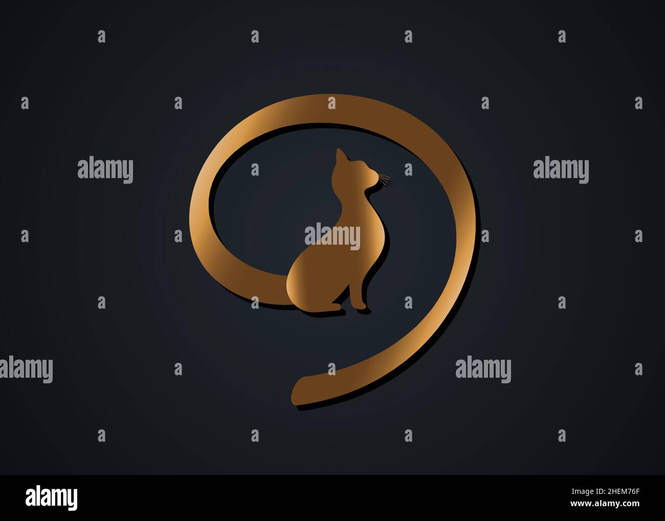 Sagoma di gatto Immagini Vettoriali Stock - Alamy