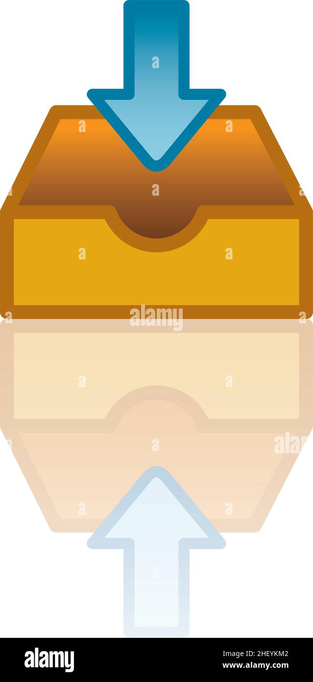 Icona della posta in arrivo Immagini Vettoriali Stock - Alamy