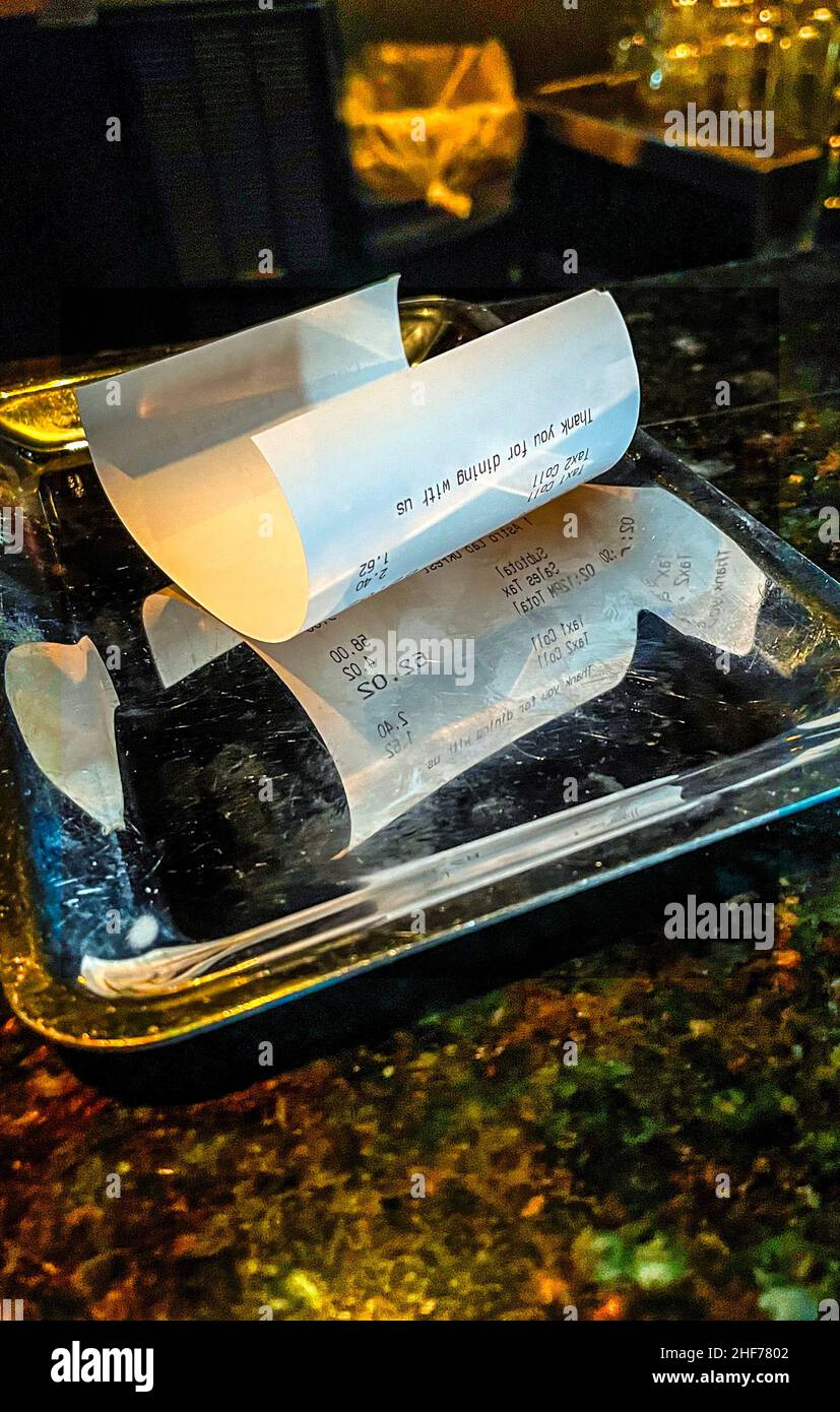 Conto del ristorante bar immagini e fotografie stock ad alta ...