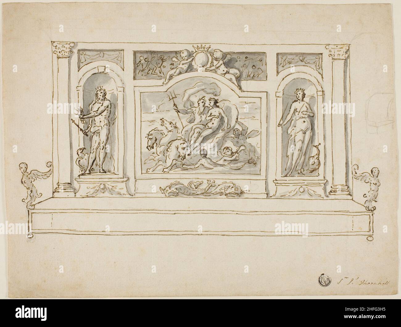 Dio di nettuno disegno immagini e fotografie stock ad alta risoluzione ...