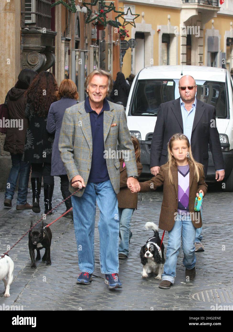 Luca Cordero di Montezemolo, uomo d'affari italiano e presidente di Ferrari e Fiat, visto con ...