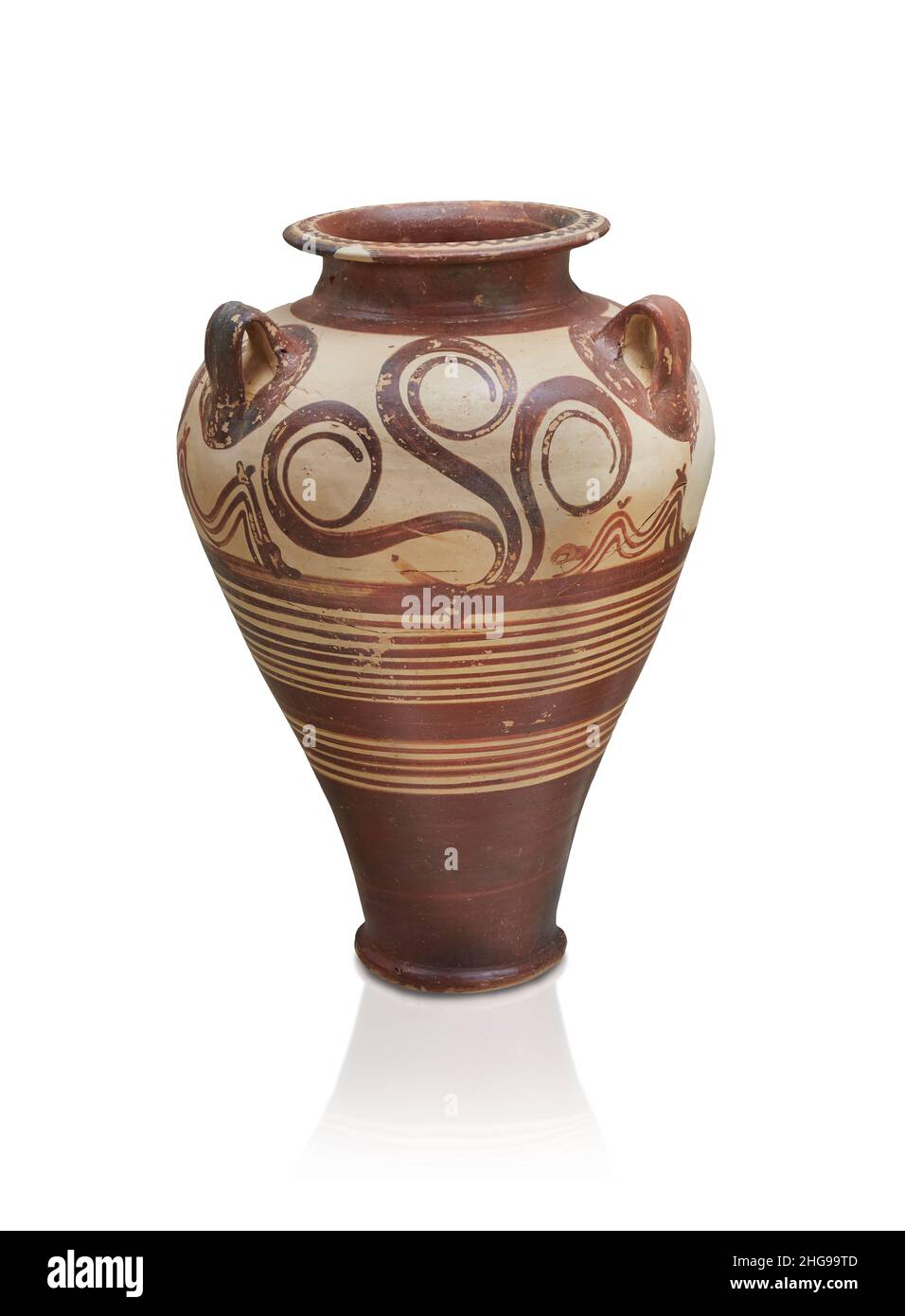 Ceramica micenea vaso di Pirigrom, 1450 -1400 a.C., tomba di Loupouno ...