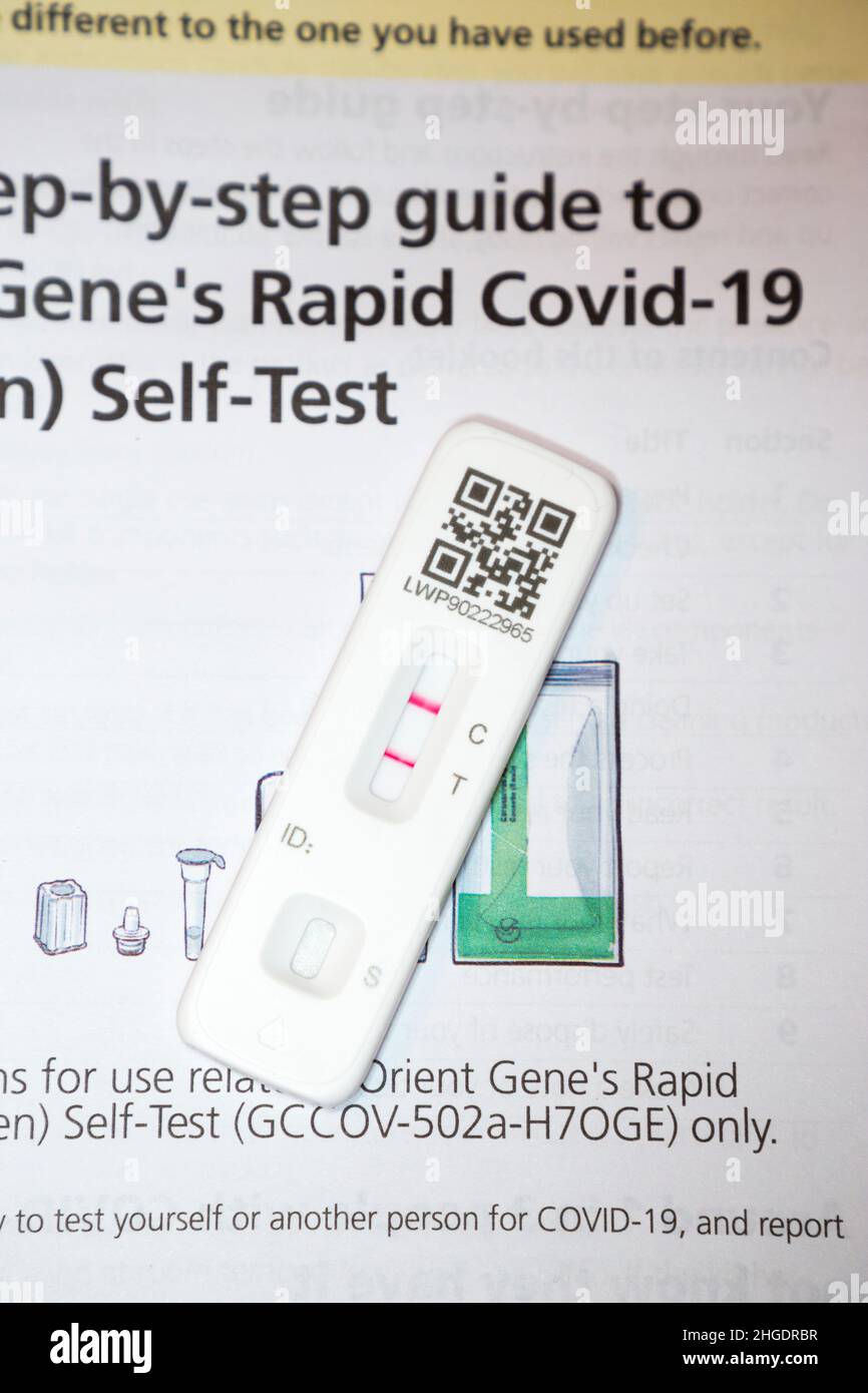 Test di flusso laterale / LFT / LFD / Lateral flow device kit che ha ...