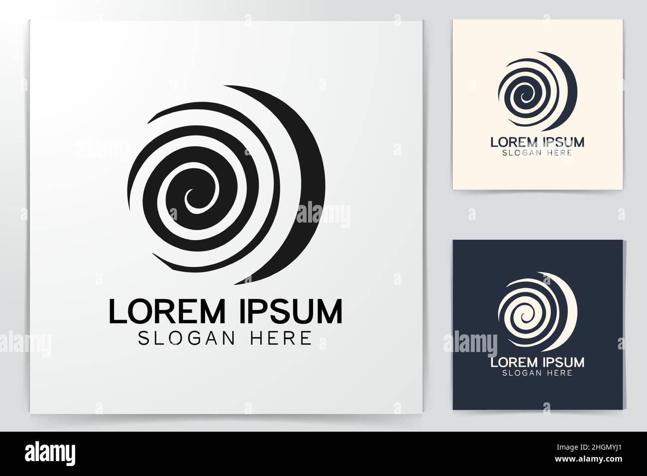Disegno logotipo stilizzato wave Immagini Vettoriali Stock - Alamy