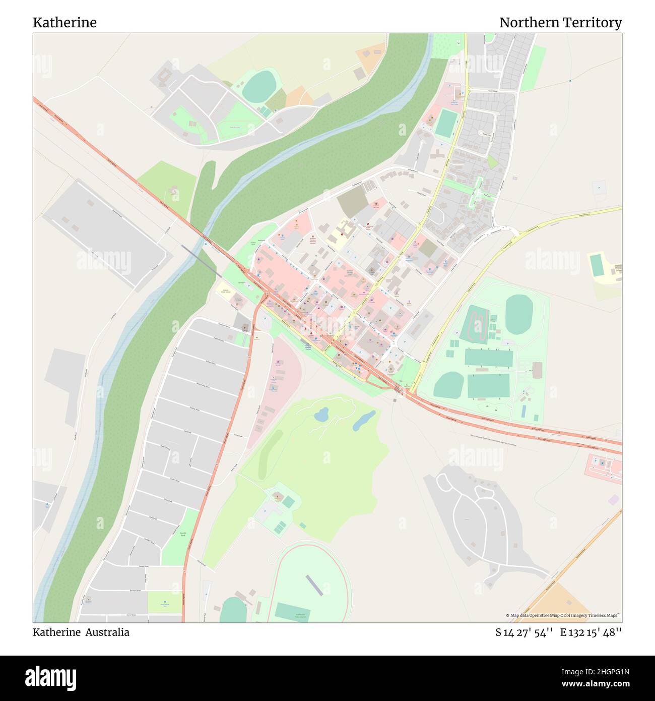 Katherine, Katherine, Australia, Northern Territory, S 14 27' 54'', e ...