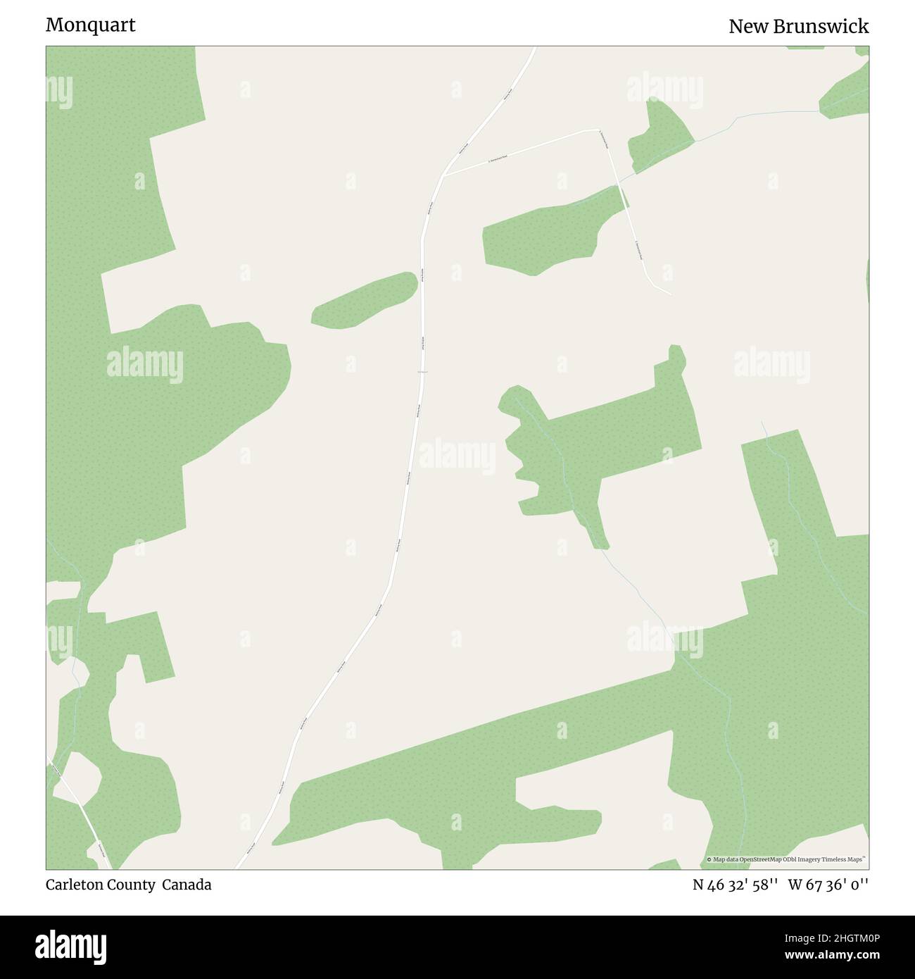 Monquart, Carleton County, Canada, New Brunswick, N 46 32' 58'', W 67 ...