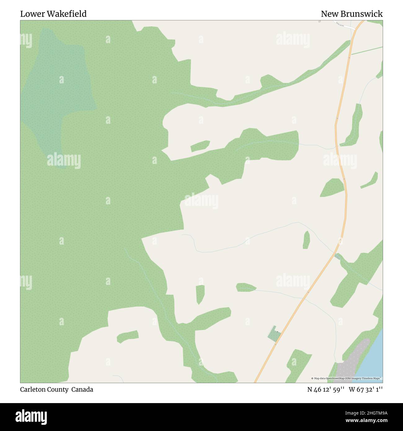 Lower Wakefield, Carleton County, Canada, New Brunswick, N 46 12' 59 ...