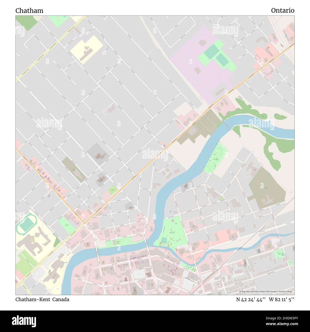 Mappa di chatham kent Immagini senza sfondo e Foto Stock ritagliate - Alamy