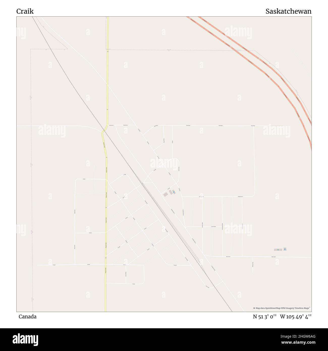 Mappa di craik saskatchewan Immagini senza sfondo e Foto Stock ...
