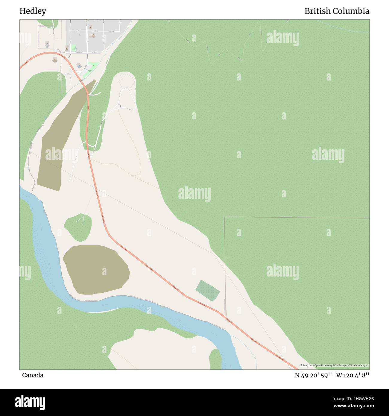 Hedley british columbia mappa immagini e fotografie stock ad alta ...