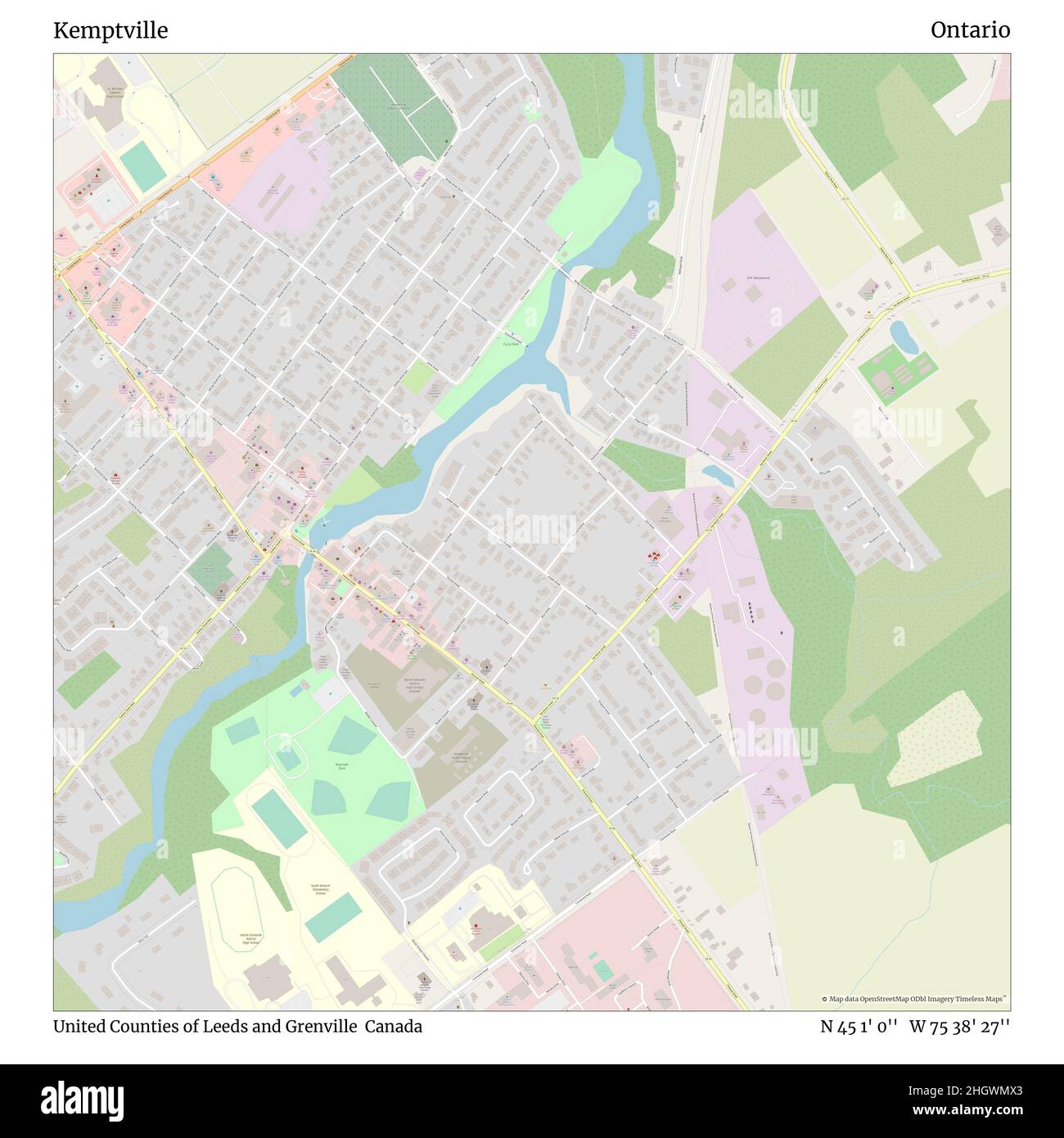 Mappa di kemptville immagini e fotografie stock ad alta risoluzione - Alamy
