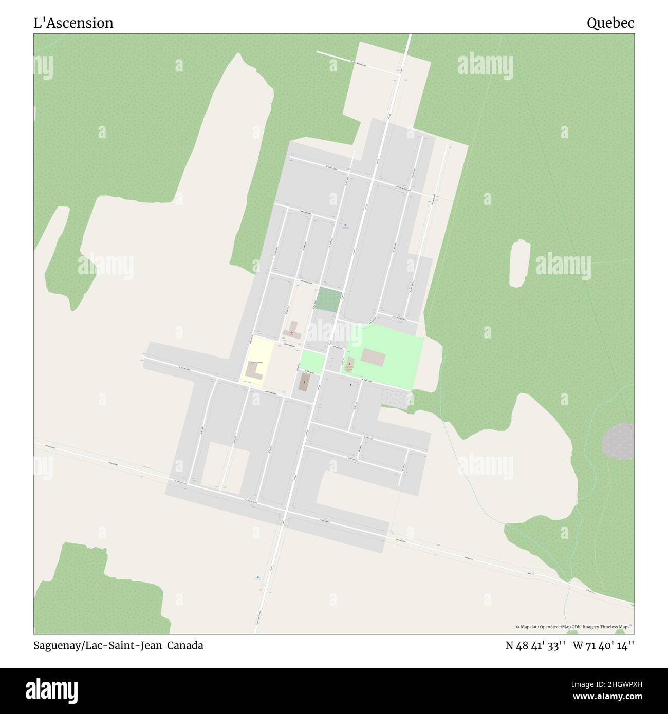 Mappa di lascension quebec immagini e fotografie stock ad alta ...