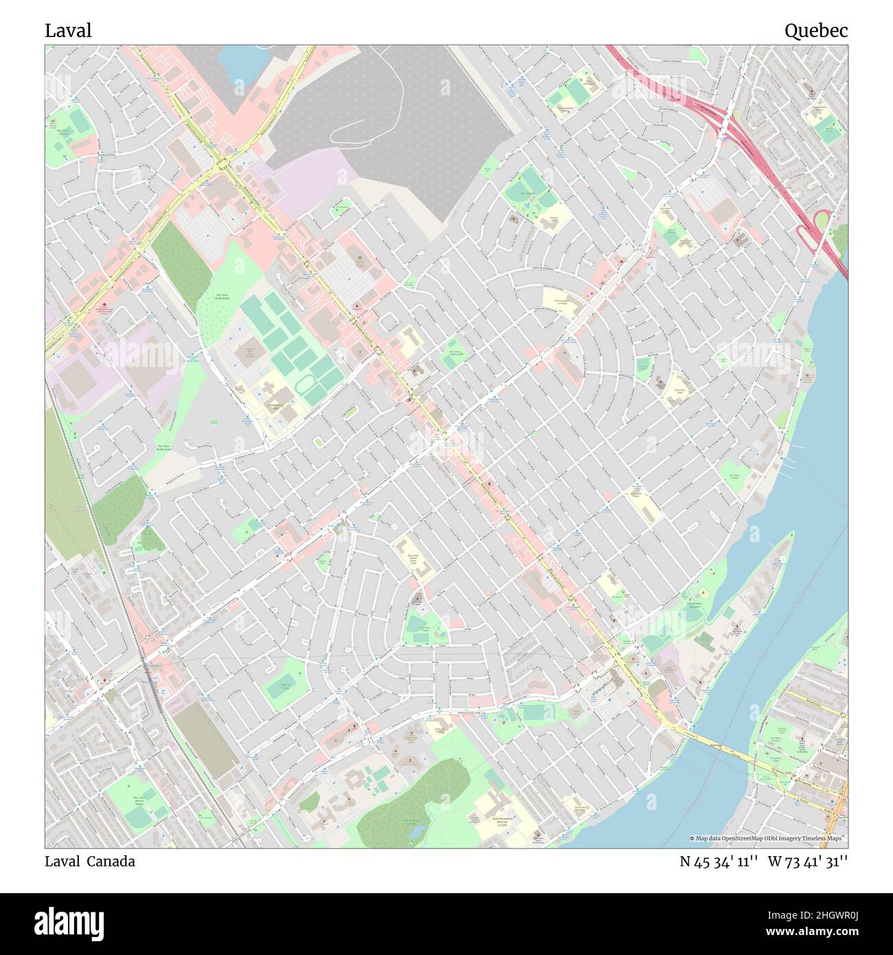 Mappa di laval quebec immagini e fotografie stock ad alta risoluzione ...